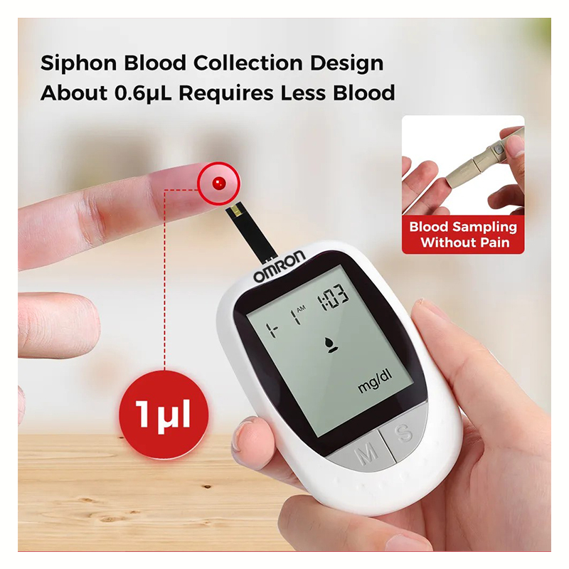 Omron Blood Glucose Monitor Blood Glucose monitor & 50pcs Test Strips ...