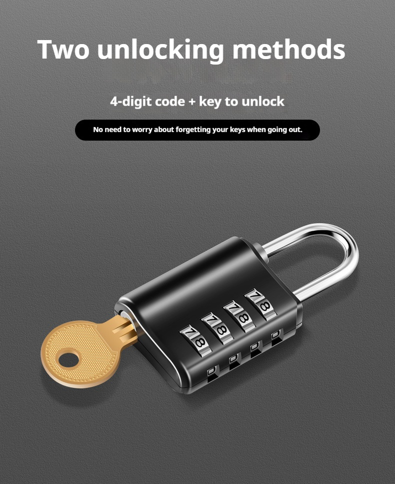Password key two-in-one Zinc Alloy Combination Padlock Digital Padlock ...
