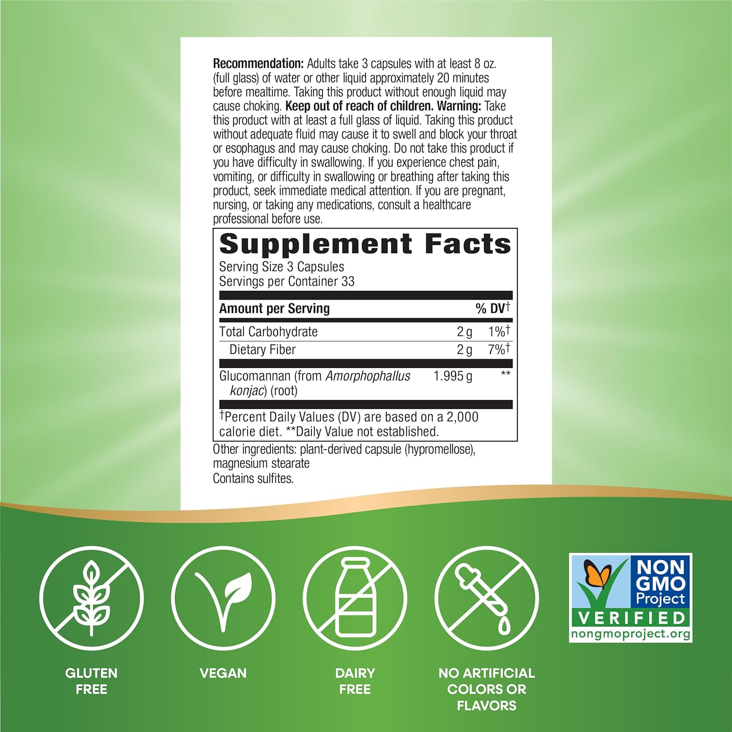 Nature's Way, Glucomannan from Konjac Root ( Supports Overall Digestive ...