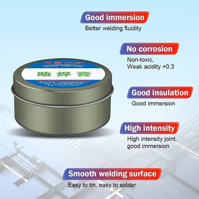 100g Solder Paste with Rosin Soldering Flux Core No-clean Solder Grease ...