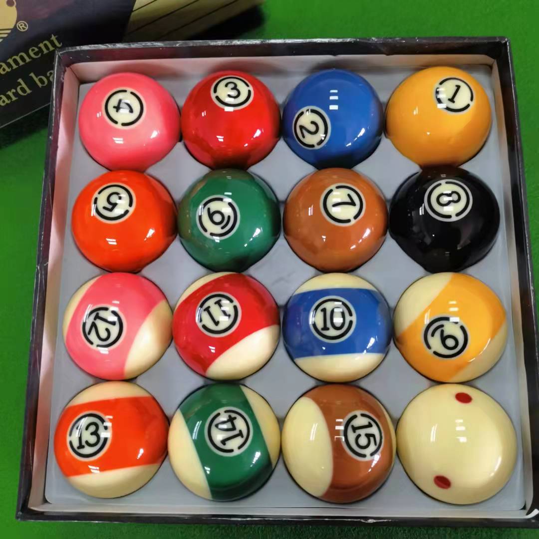 57.2mm Billiard Ball 16pcs/Set 2-1/4" Standard Size Pool Billiard Cue ...