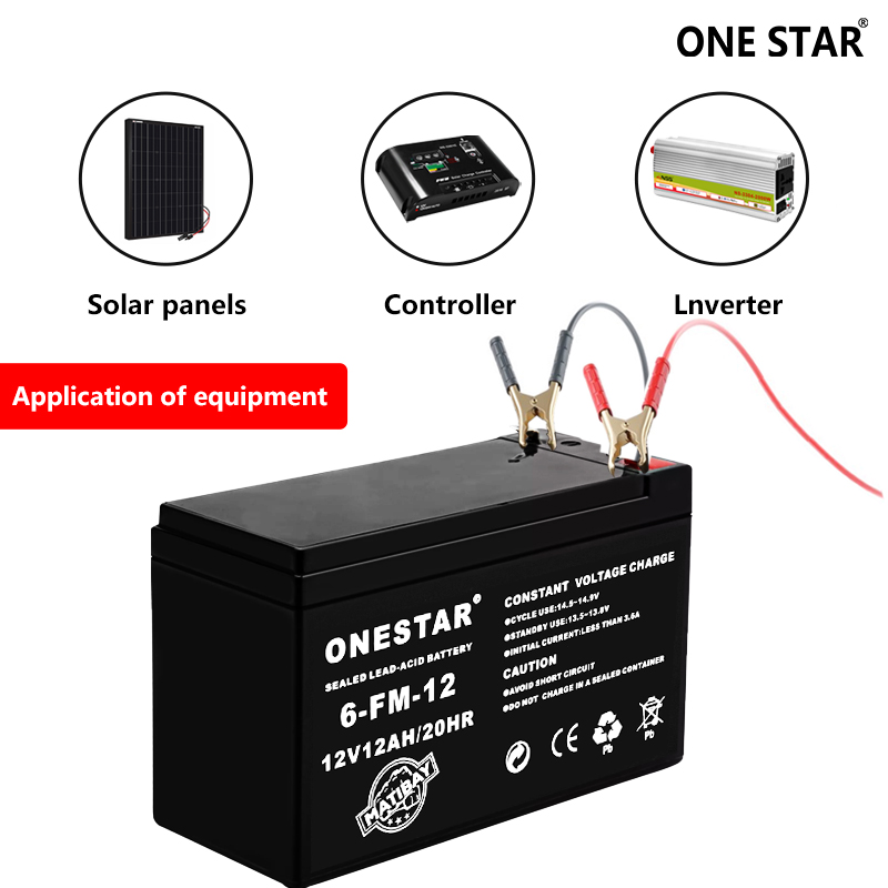 NSS Solar Battery 12V 12AH Home Emergency Solar Battery Rechargeable ...
