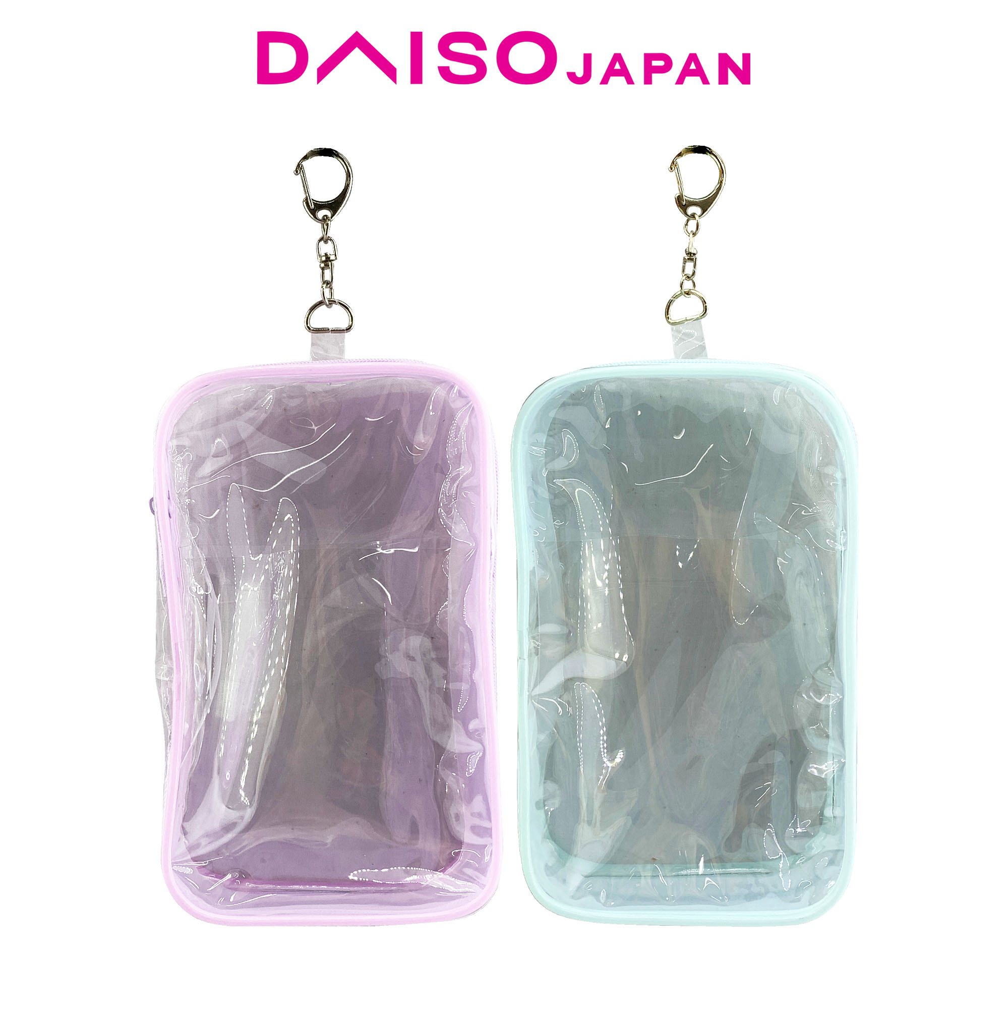 Daiso Light Blue Purple Oshikatsu Vinyl Pouch | Shopee Philippines