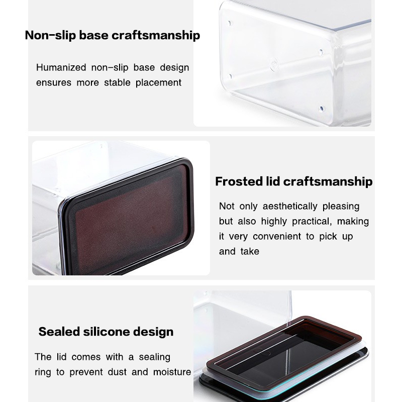 Acrylic airtight food powder storage container, suitable for use in ...