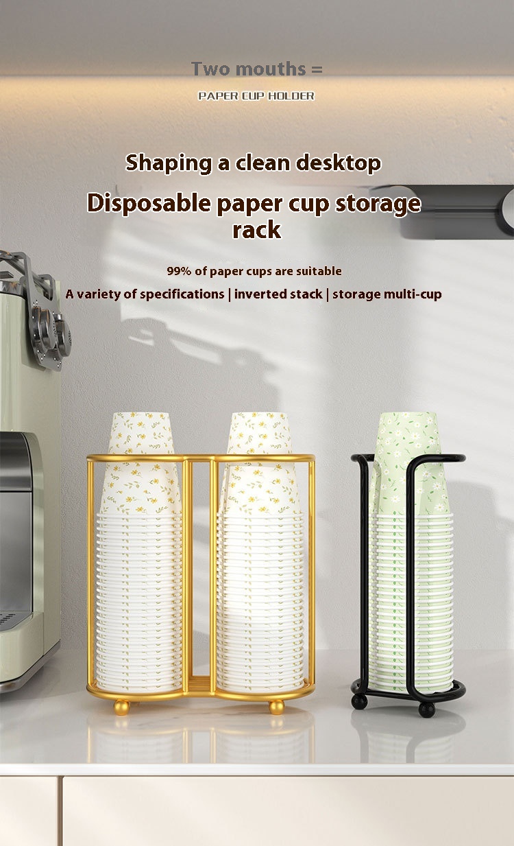 Disposable Paper Cup Dispenser Storage Rack Household Cup Holder ...