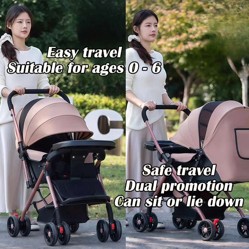 Stroller for Baby with Canopy Foldable Stroller for Toddler Two-Way ...