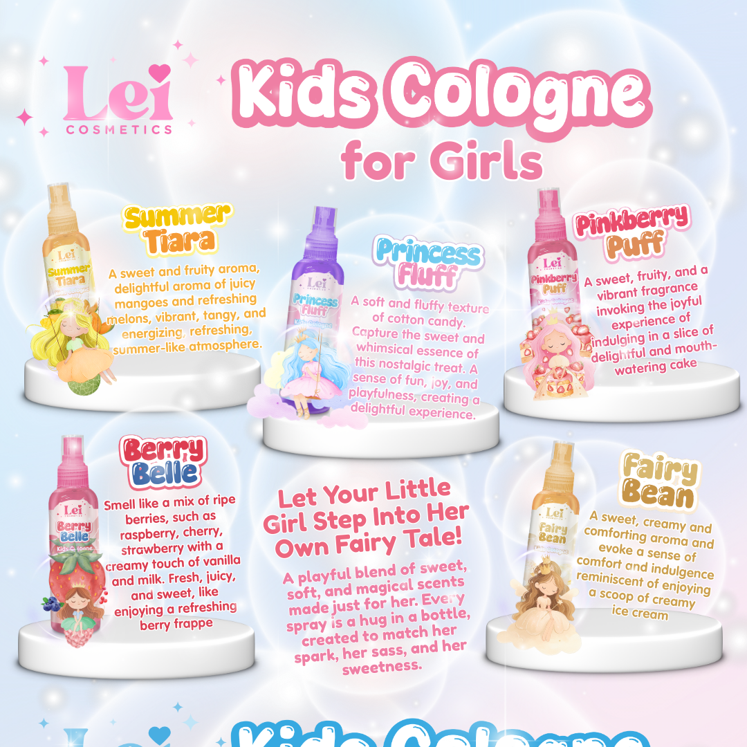 Lei Cosmetics Kids Cologne Collection for Girls – Sweet, Soft & Magical ...