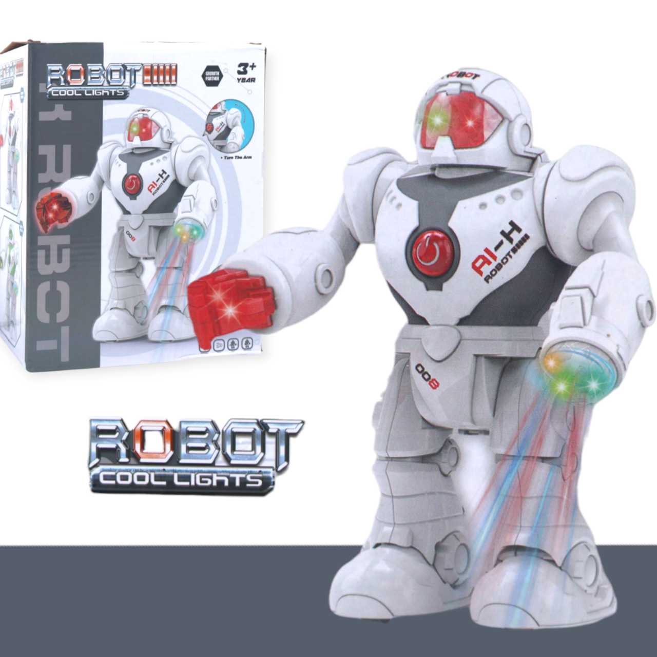 Lansite Smart toys Intelligent music and light electric walking robot ...