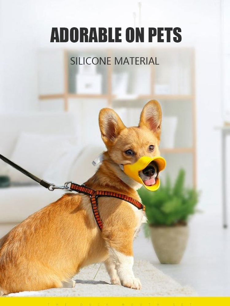 Muzzle BUSAL Anti Bite Duck Mouth Shape Muzzle Masks Pet Mouth Silicone ...