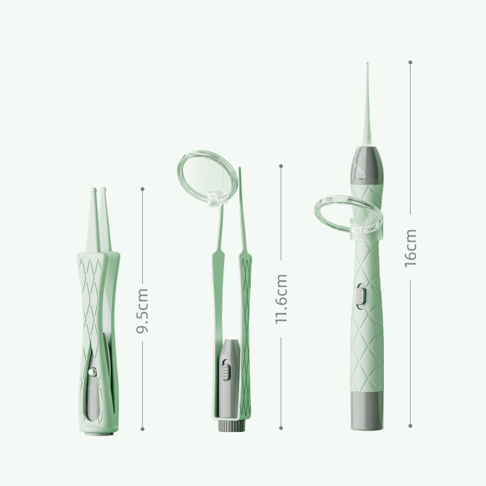 Baby LED Earpick FlashLight Ear Stick Booger Tweezer Clip Baby Ear ...