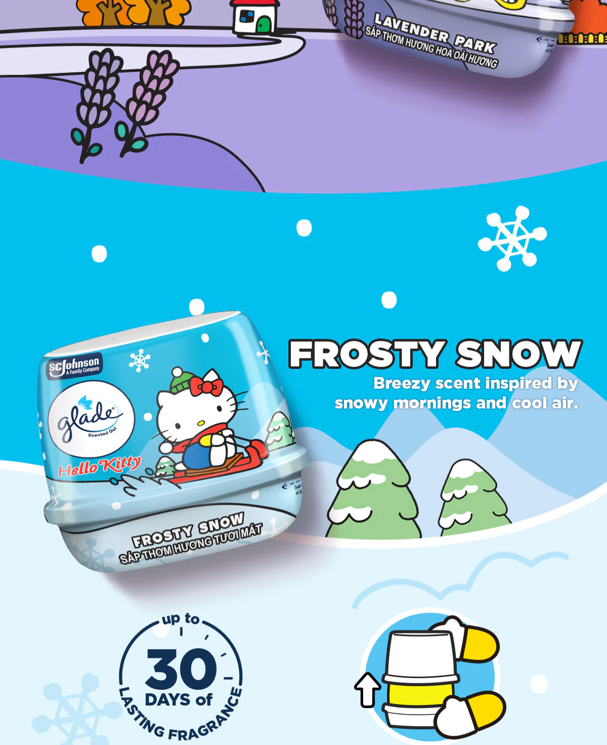 Glade x Hello Kitty Scented Gel Room Air Freshener - Lemon Beach (180g ...