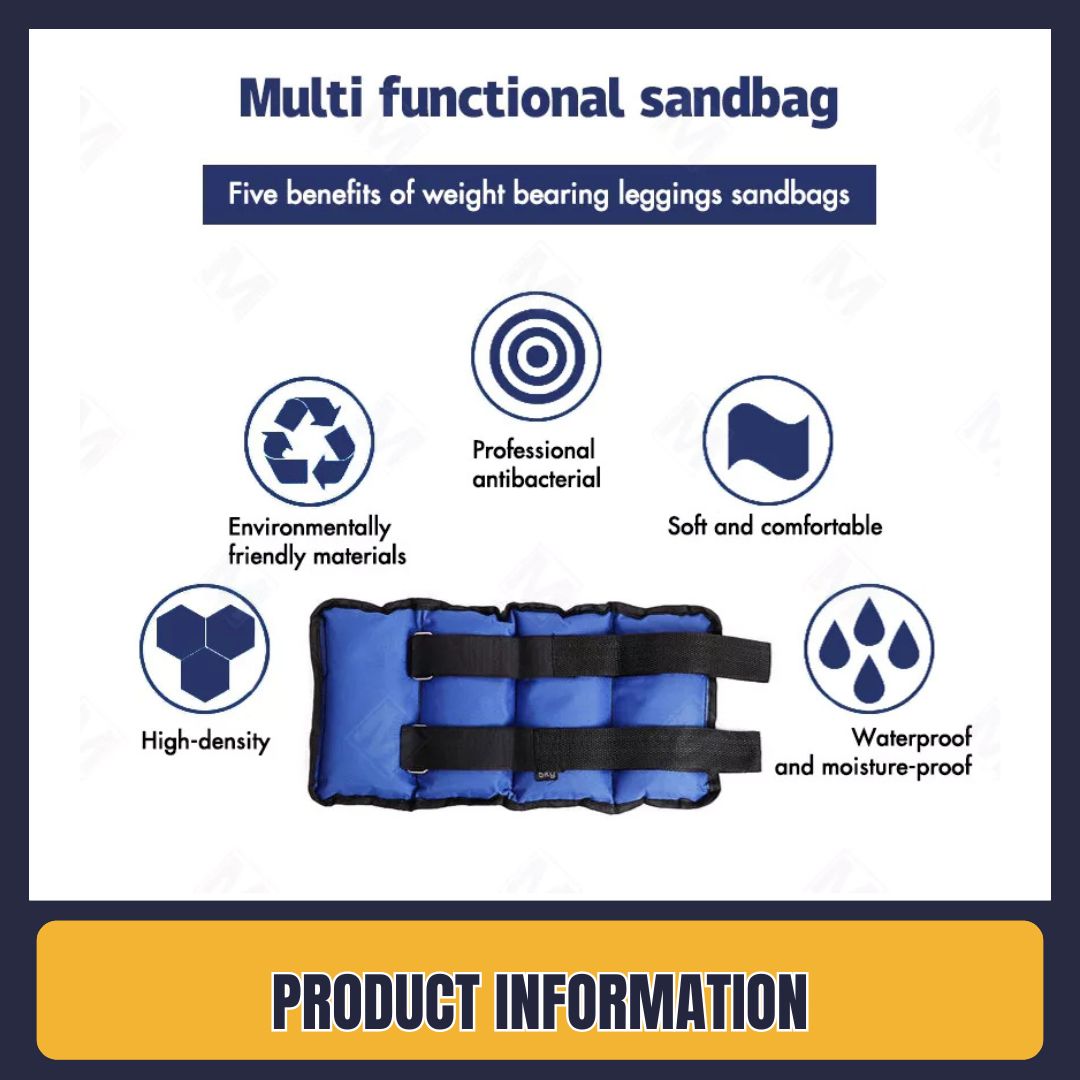 Adjustable ankle and wrist weight Sand bag Durable Fitness arm and leg ...