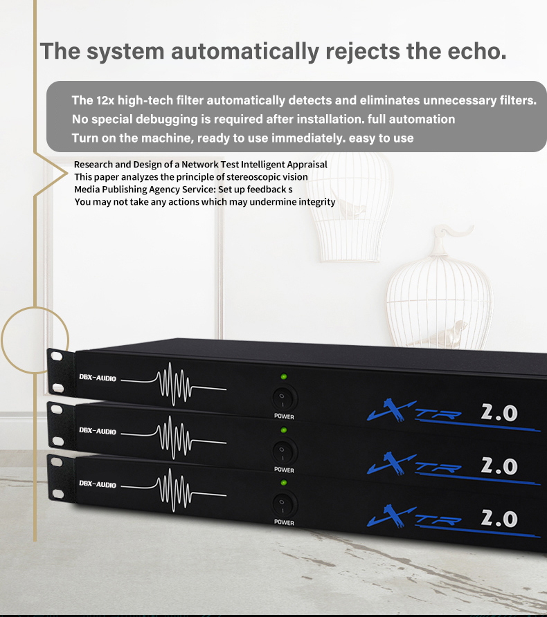 DBX 6.0 Professional Microphone Feedback Suppressor, Anti-Howling Stage ...