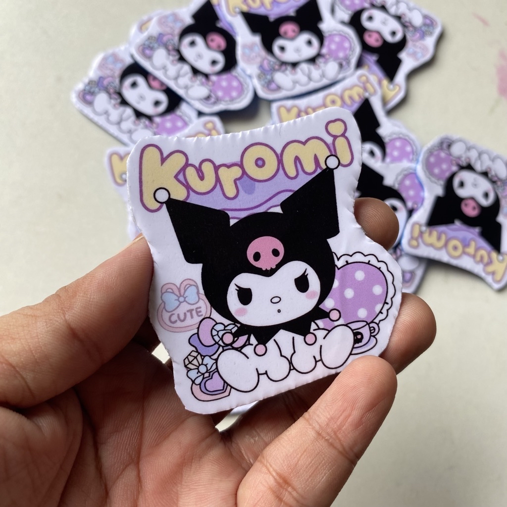 10pcs rubberized kuromi design for glass frame souvenirs/crafts ...