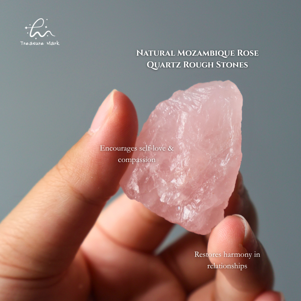 Premium Natural Mozambique Rose Quartz Rough Stones 200g–1kg | Love ...