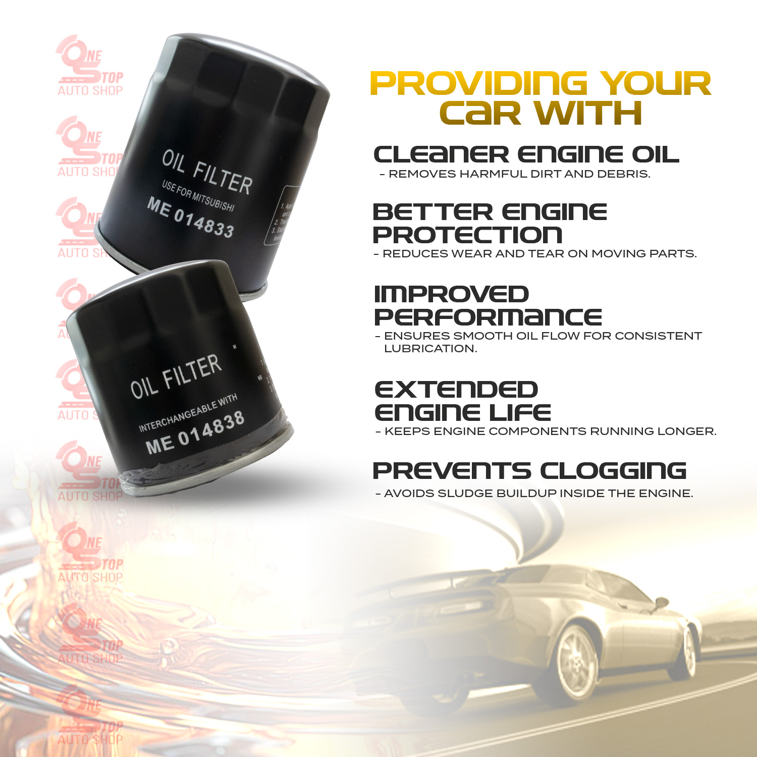 MITSUBISHI CANTER 4D30 4D32 PRIMARY & SECONDARY OIL FILTER C-305 C-503 ...