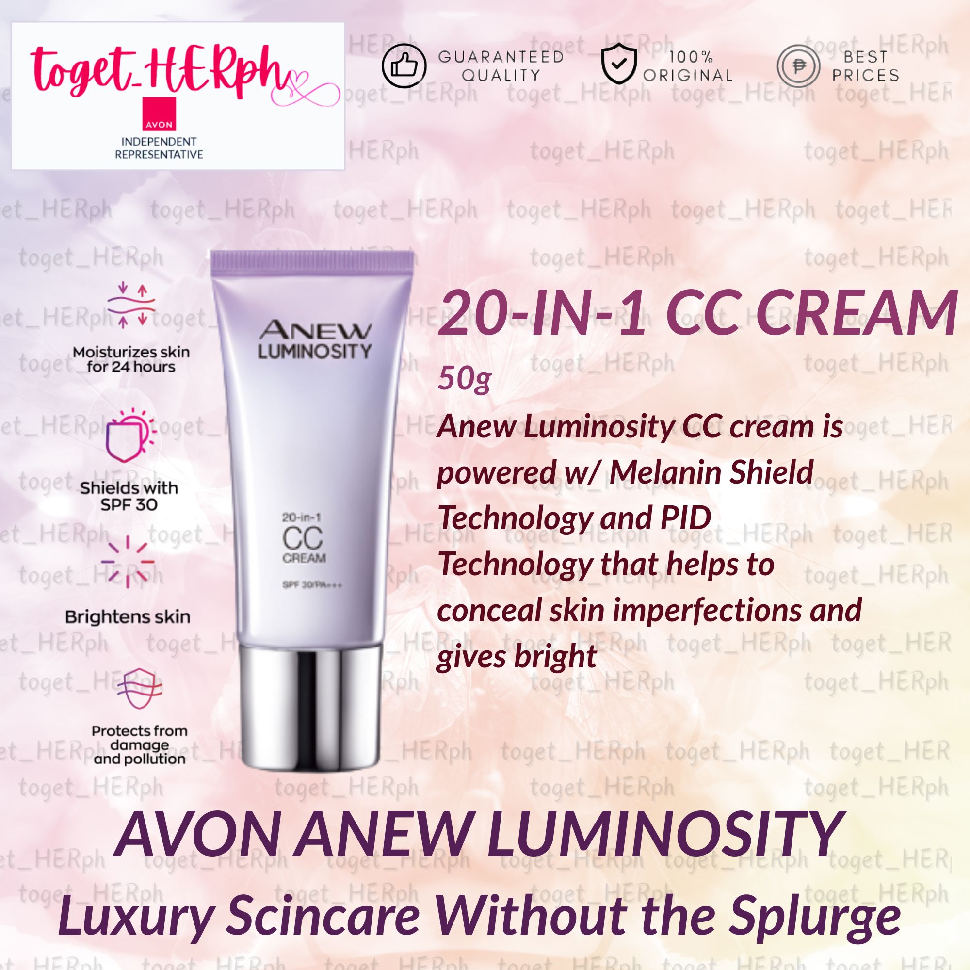 Avon Anew Luminosity Perfect Glow Bright & Radiance Day Night Cream ...