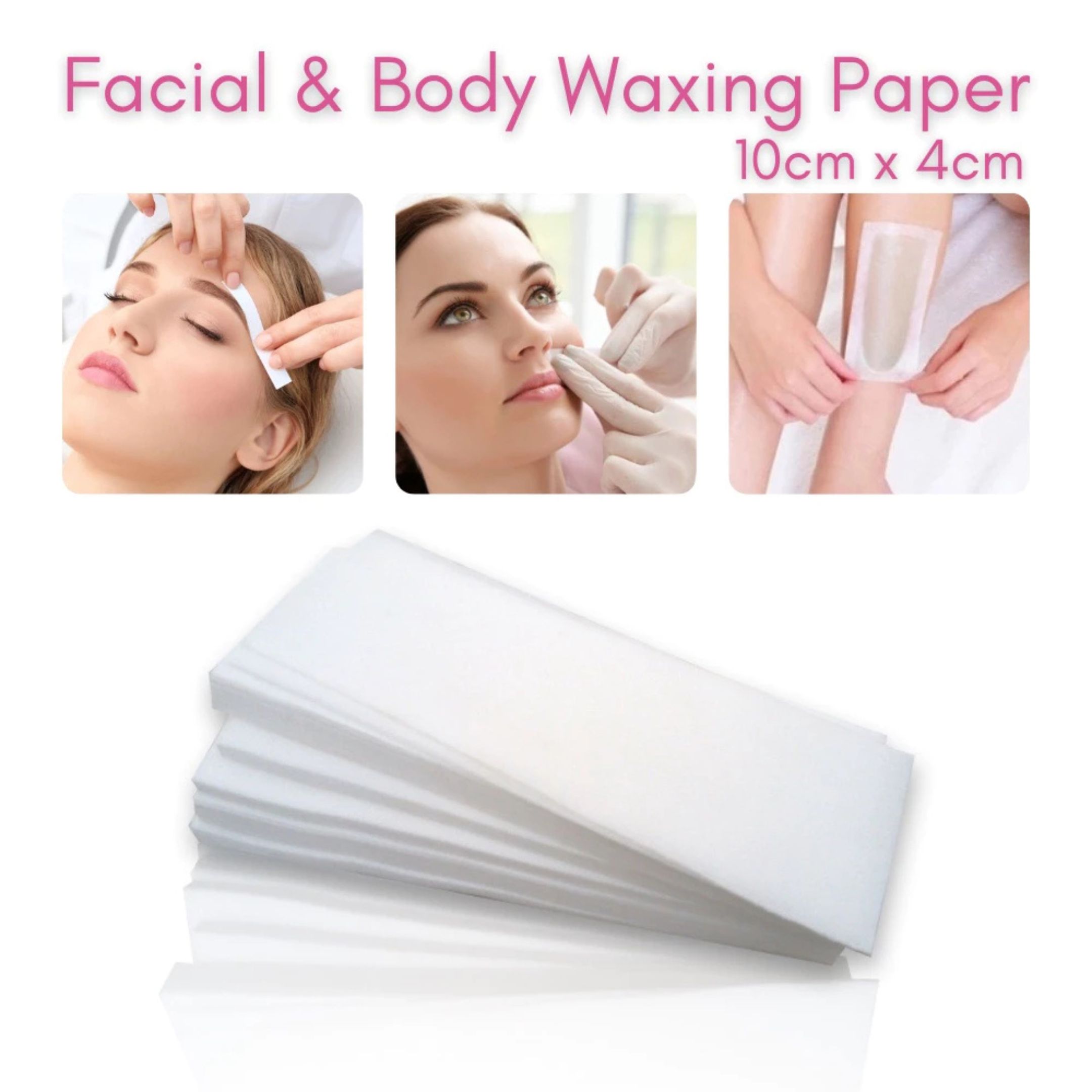 KKJJ Depilatory Wax Paper Hair Removal Paper Non-Woven Strips Legs Arm ...