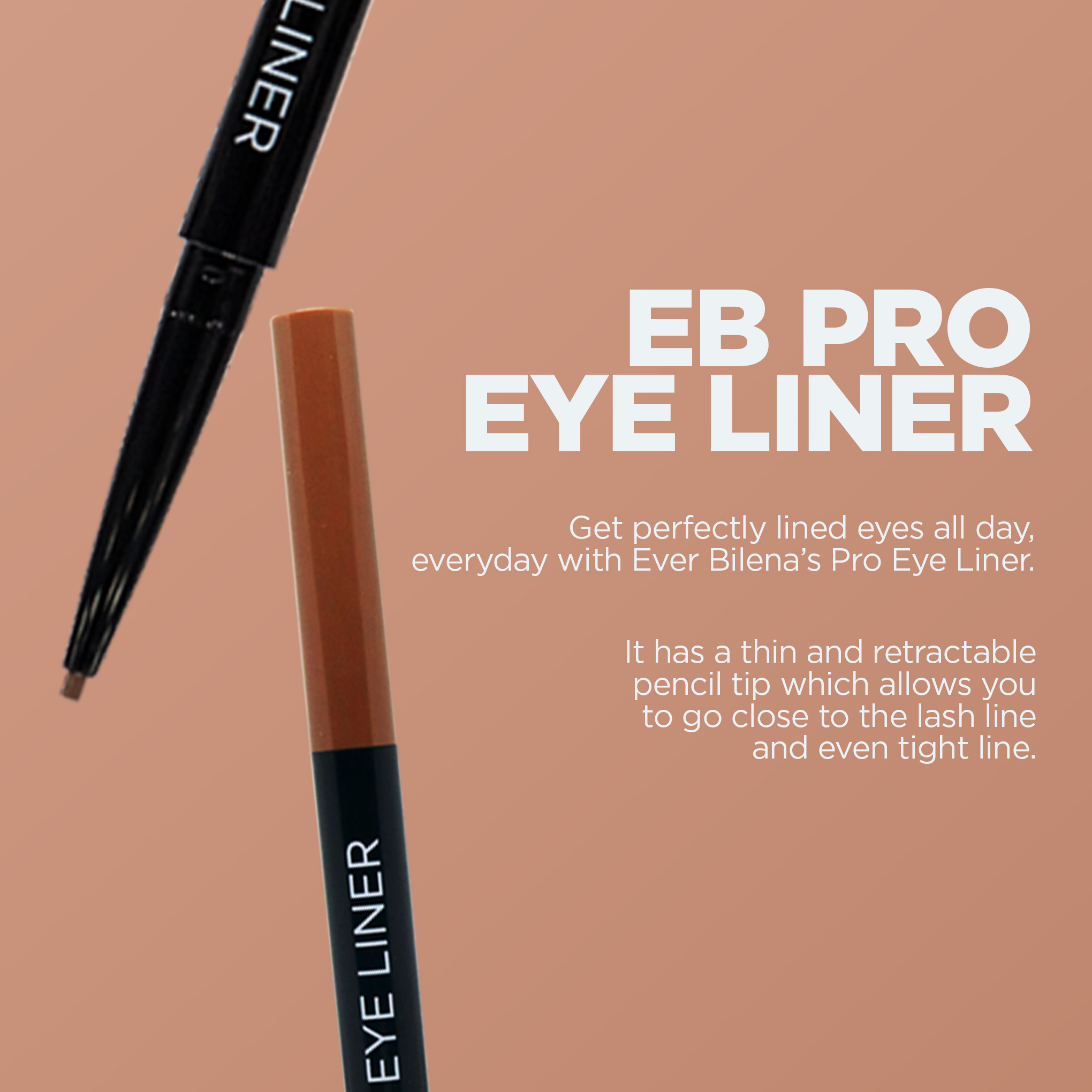 EB Pro Eye Liner 0.1g (Waterproof, Smudge proof, Long-wearing] | Shopee ...