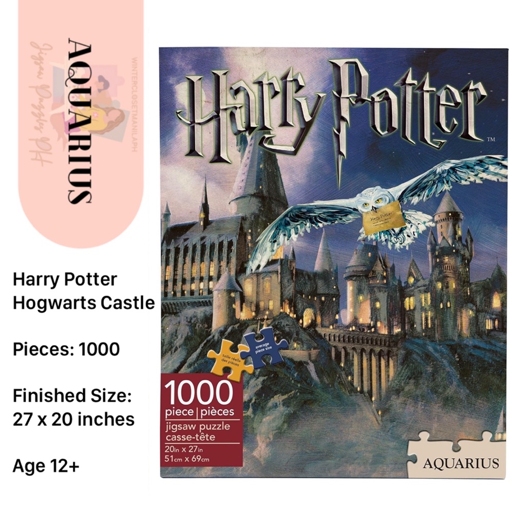 Aquarius 1000 piece Jigsaw Puzzle - Harry Potter Hogwarts Castle ...