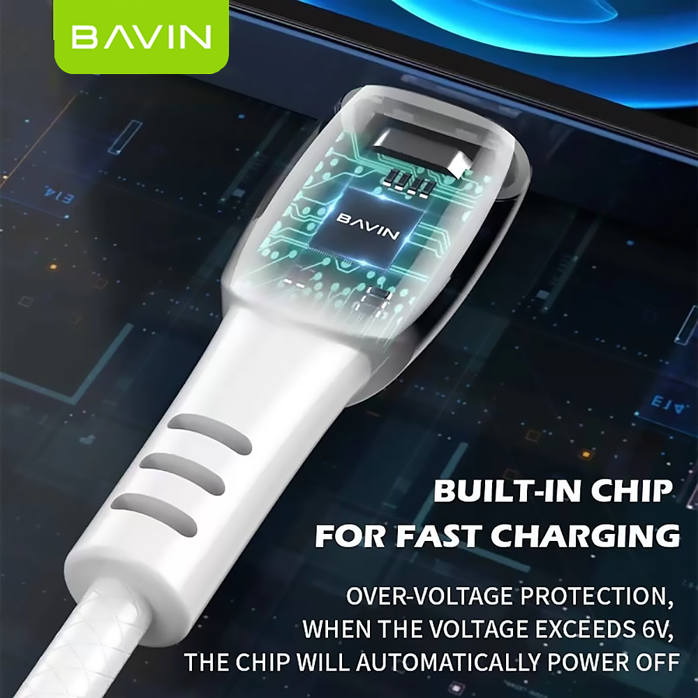 BAVIN CB221 60W PD Fast Charging Cable Data USB Cord 0.5/1/2 Meters for ...