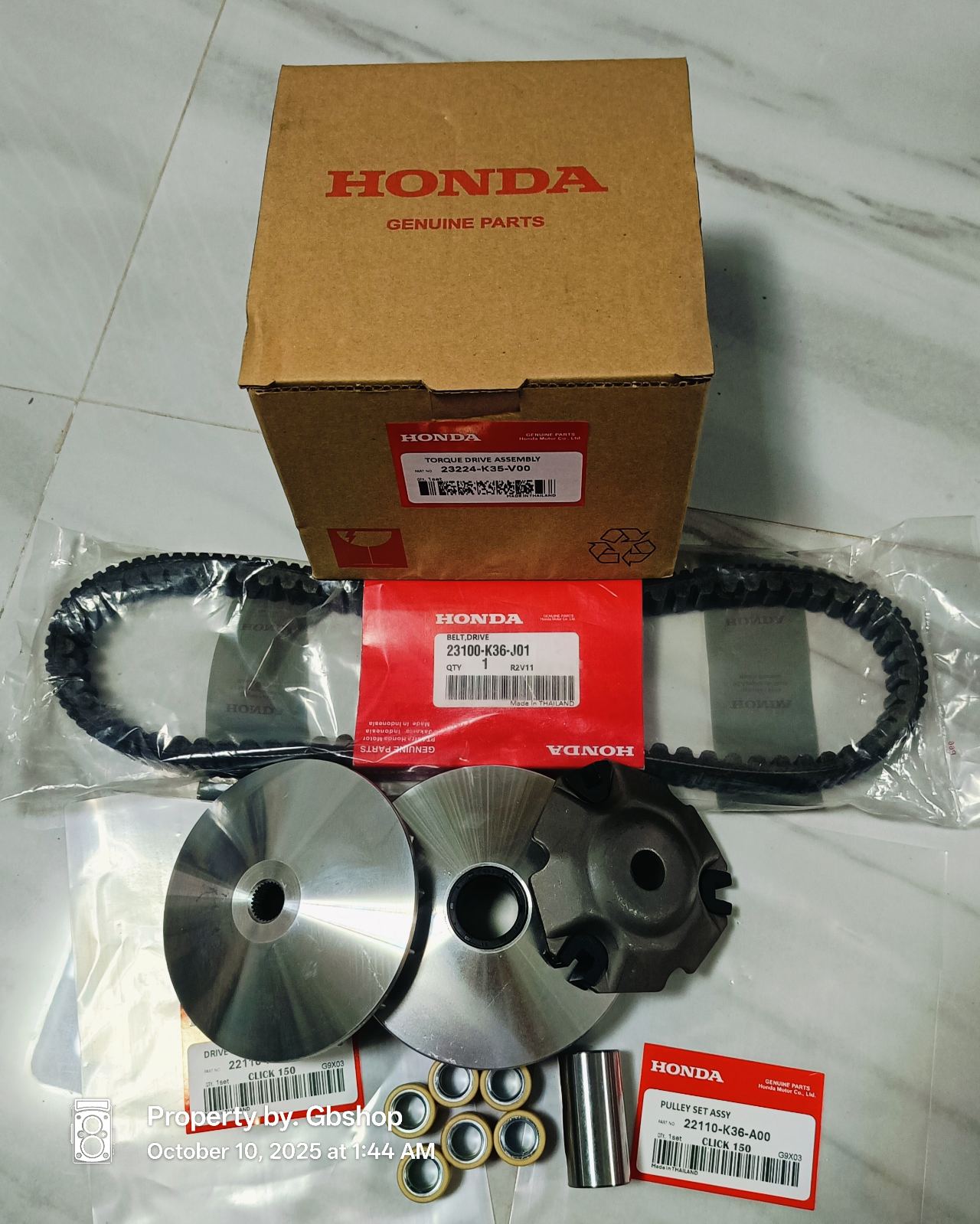 HONDA CLICK 150 CVT SET GENUINE PARTS THAILAND | Shopee Philippines