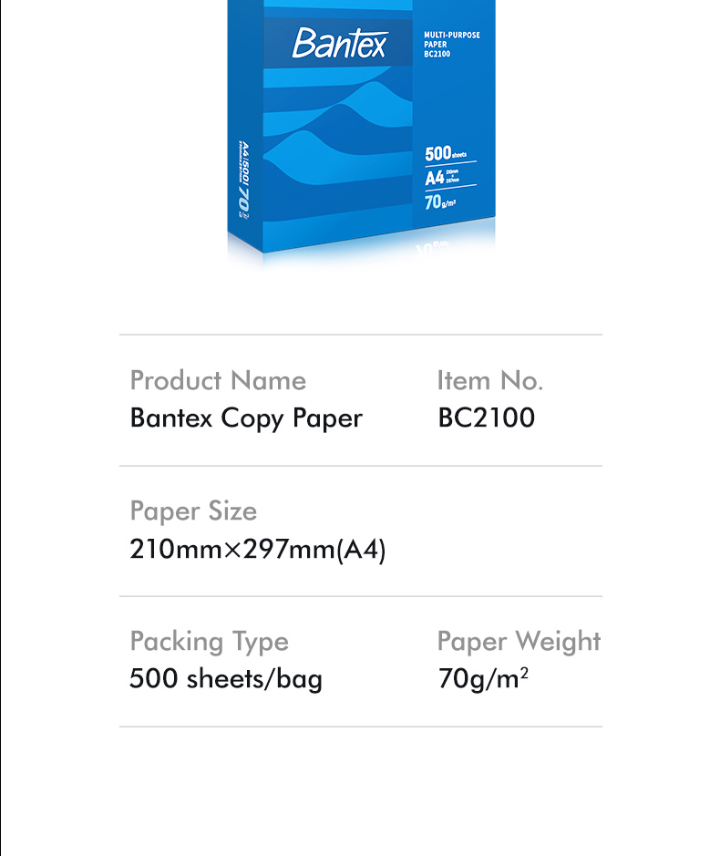 Deli&Bantex Copy Bond Paper A4 High Performance Copy Printing Paper ...