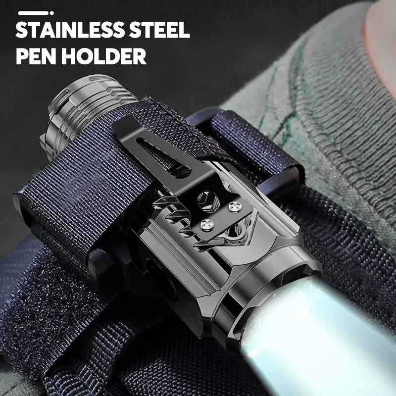 Rechargeable Waterproof Flashlight Type-C USB Charge 5 Modes Brightness ...
