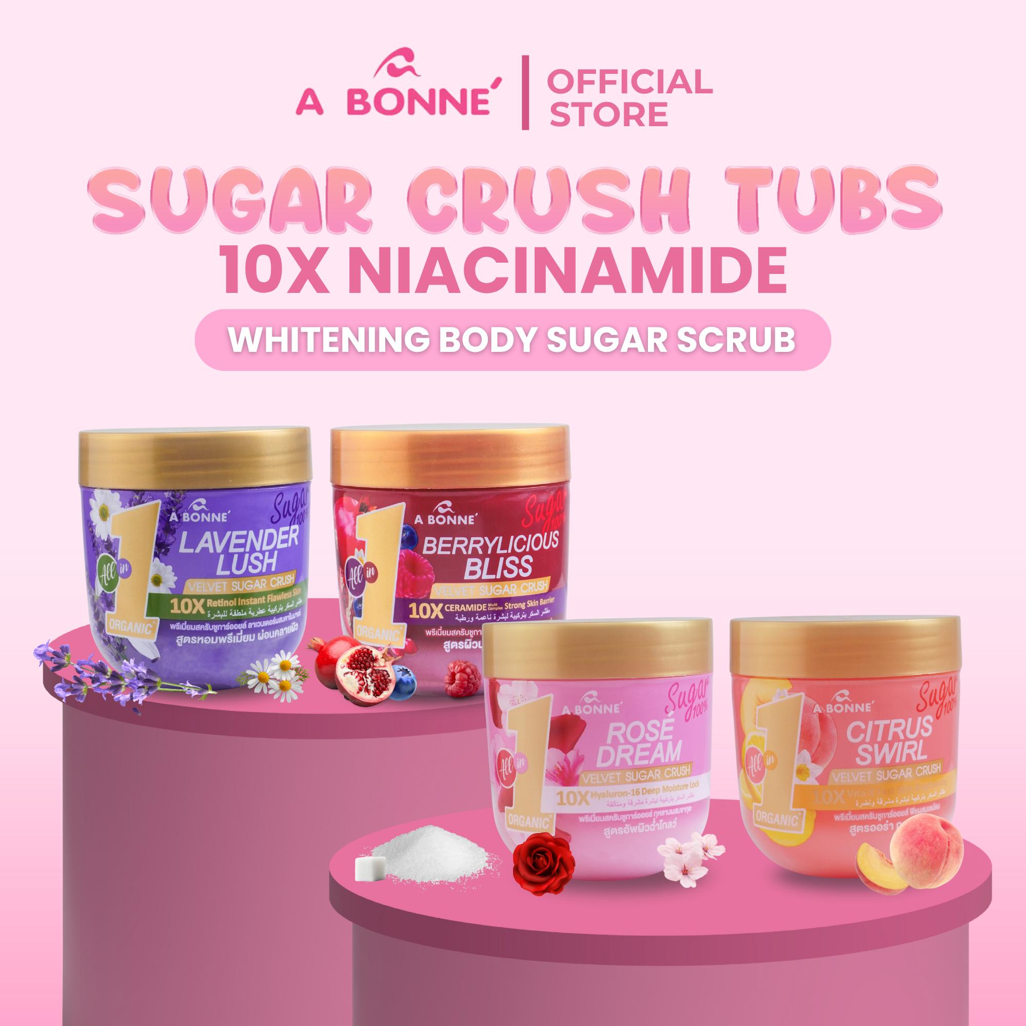 Abonne All in 1 Sugar Crush Tubs 10X Niacinamide Whitening Body Sugar ...