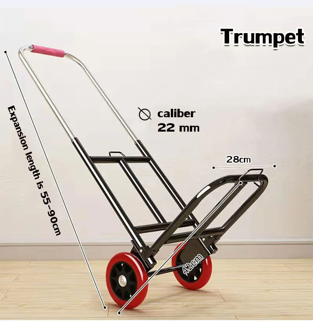 [Free 3 Ropes]DHP Trolley Cart Bearing Capacity500KG Foldable Hand Cart ...