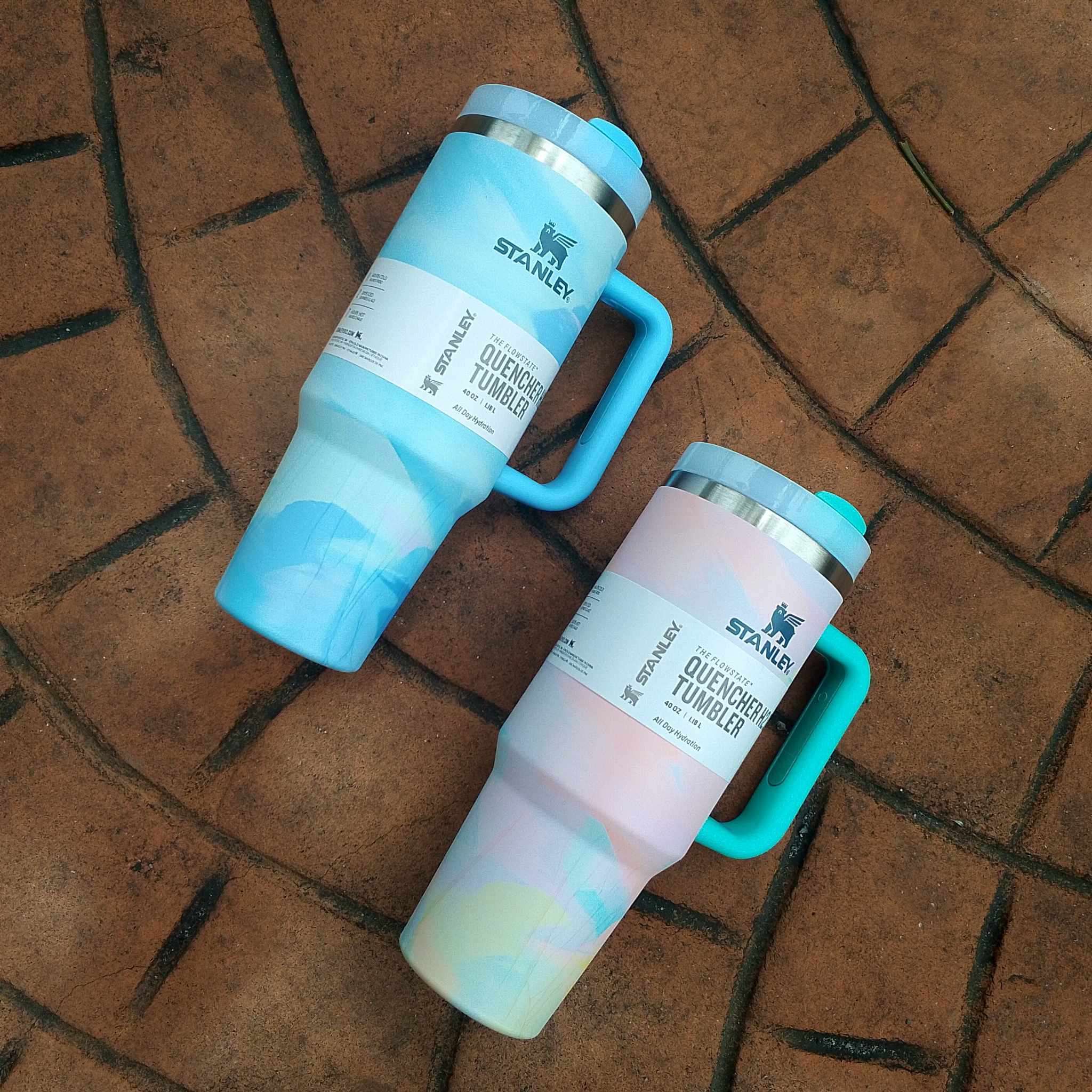 Flowstate 40 oz Tumbler - Polar Swirl Stanley Adventure Quencher H2.0 ...