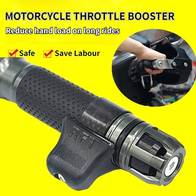AUTO Motorcycle Throttle Grip Booster Handle Clip Grips Clamp Electric ...