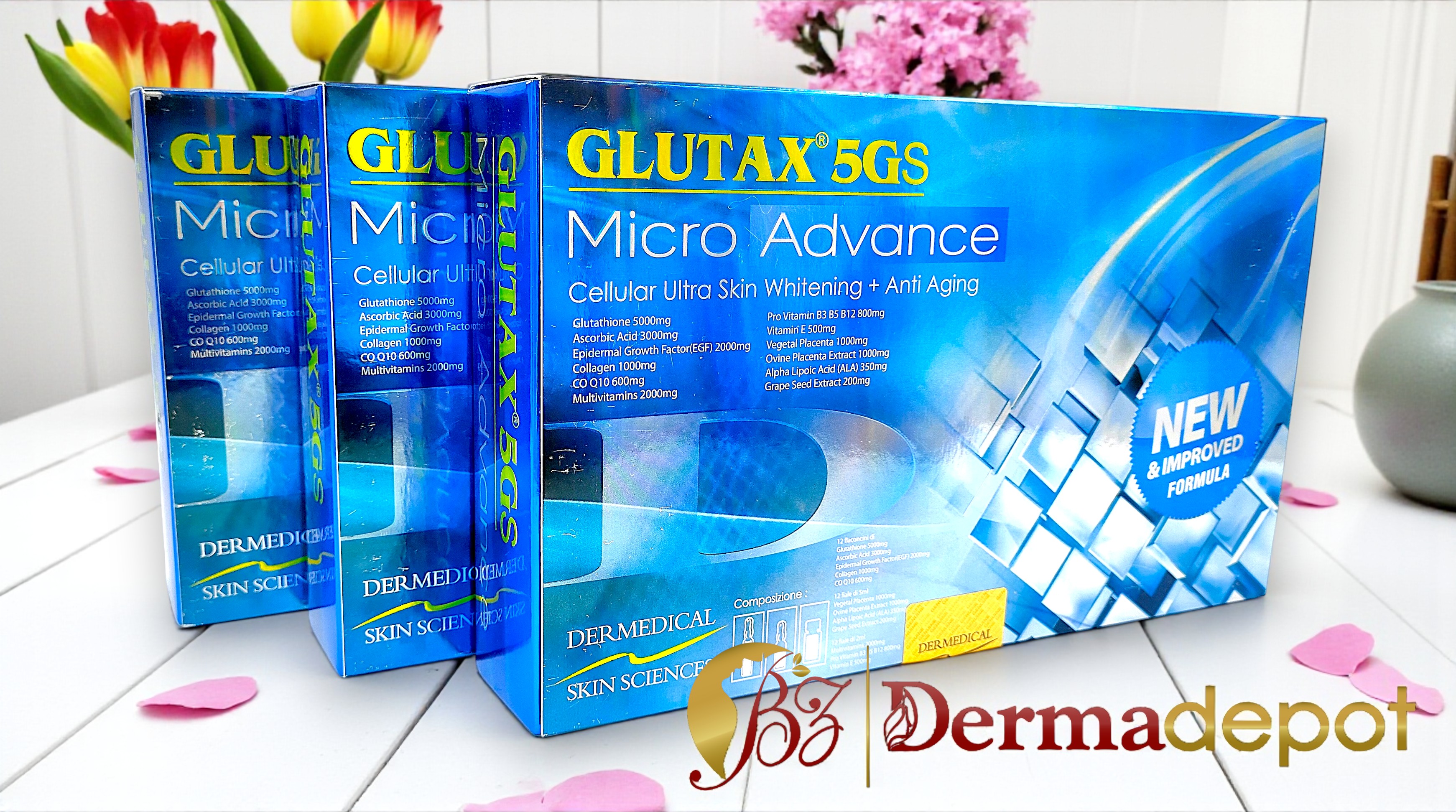 GLUTAX 5GS MCRO ADVANCE 12cs per blue box white [bath soap ...