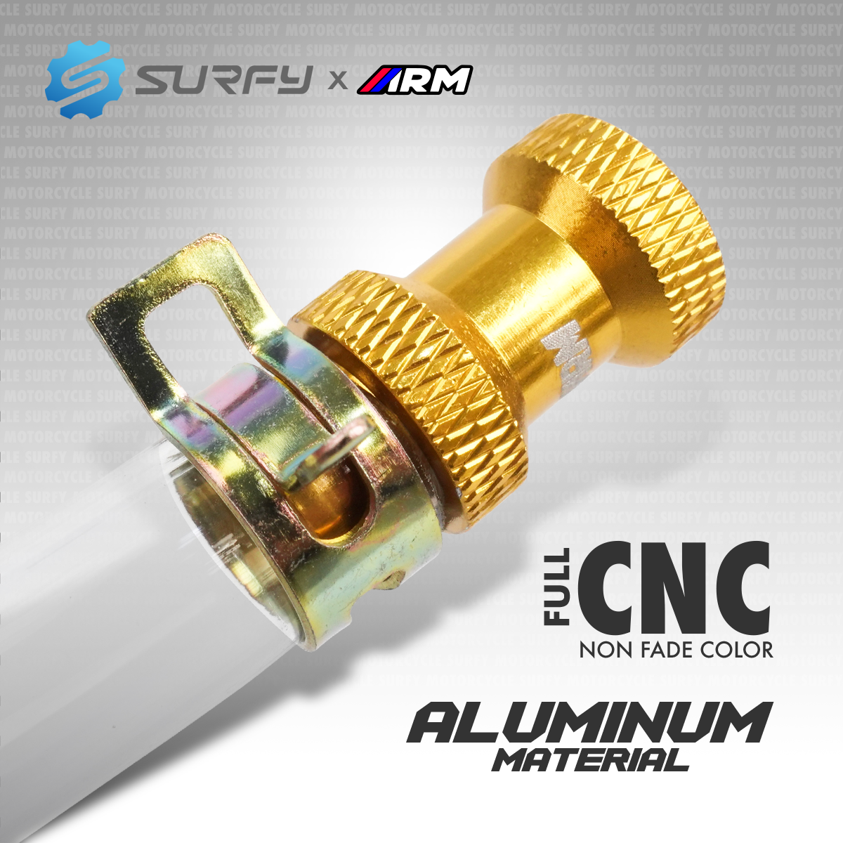 ARM Motorcycle Air Filter Drain Tube V3 Universal 1.5*6cm CNC Aluminum ...