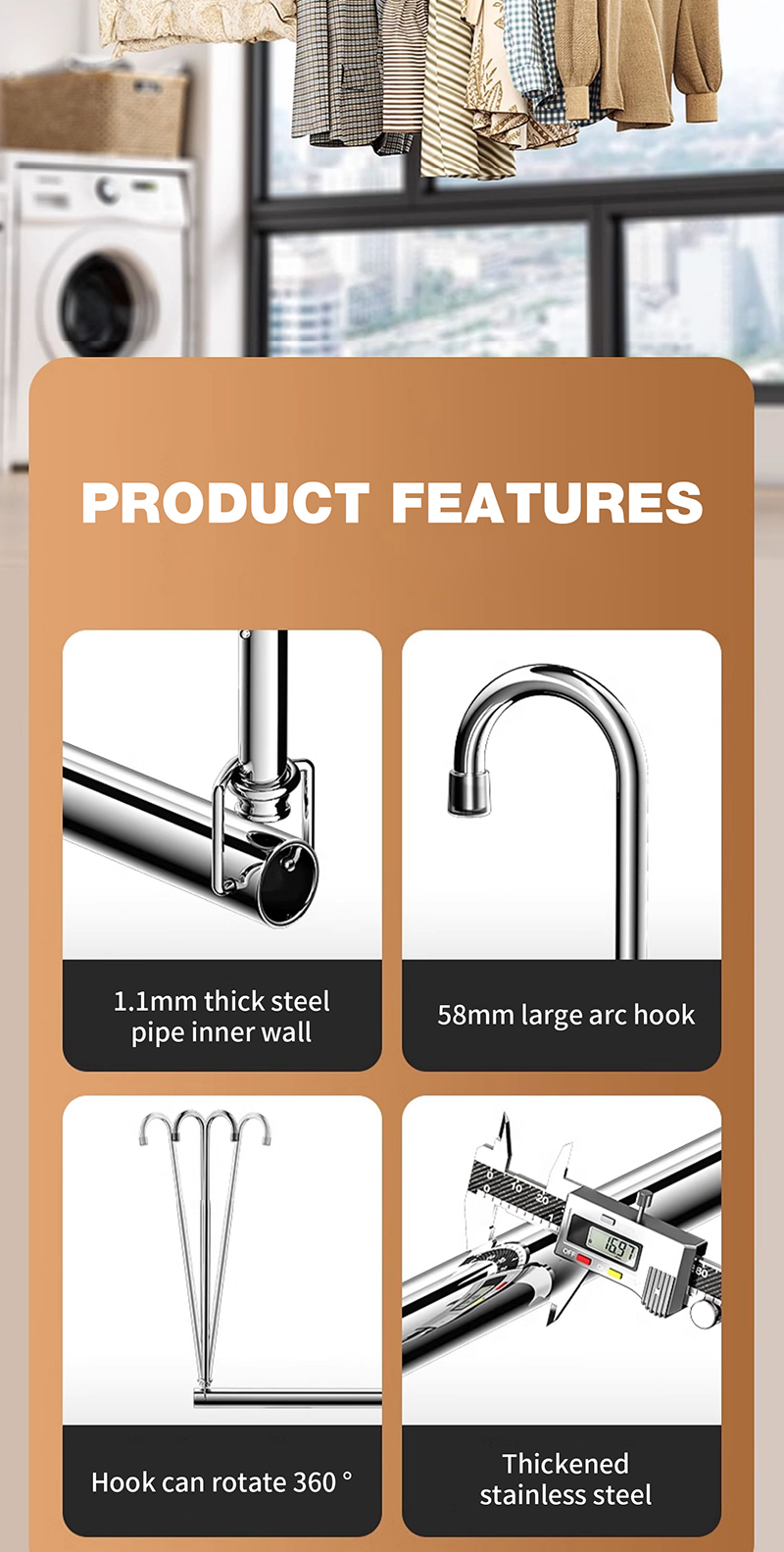 Retractable Sampayan Clothes Drying Rack ng Damit Adjustable Stainless ...