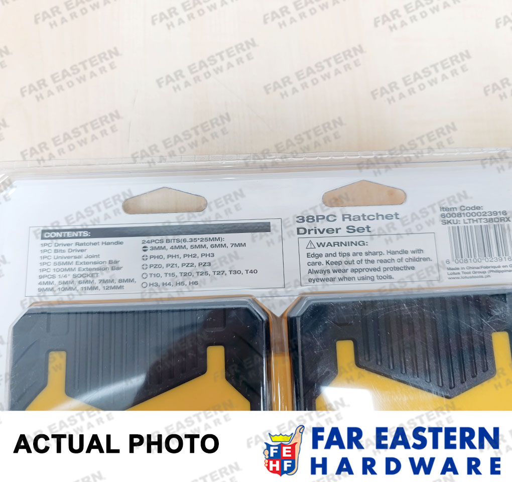 LOTUS Ratchet Driver 38pcs Set LTHT38DRX LTHT | Shopee Philippines