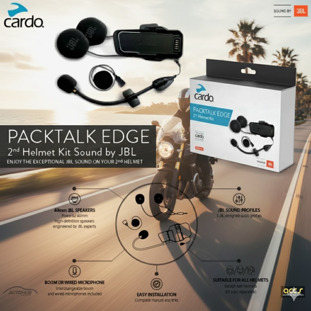 CARDO PACKTALK EDGE 2ND HELMET KIT | Shopee Philippines