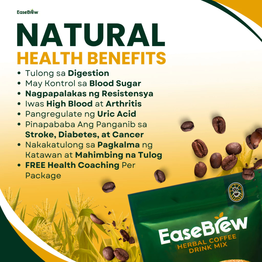 Easebrew Herbal Coffee | Herbal Relief for Gout, High Blood ...