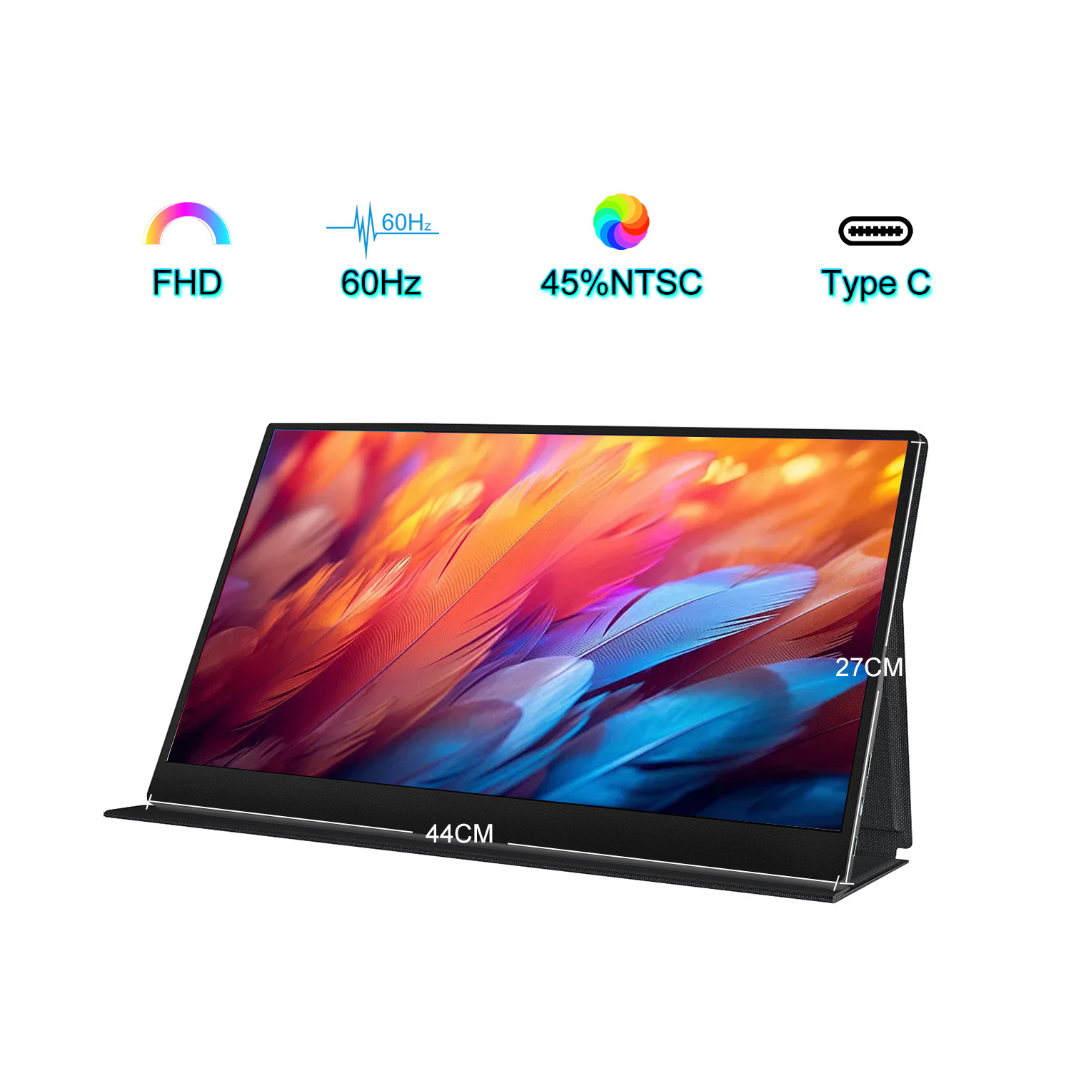 15.6-inch 1080P FHD HDR portable monitor, computer expansion screen ...