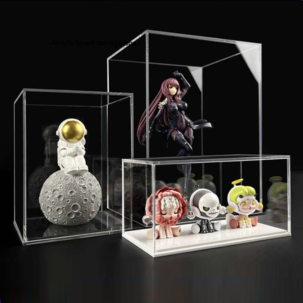 Transparent Acrylic Toy Display Case Stackable Magnetic acrylic box ...