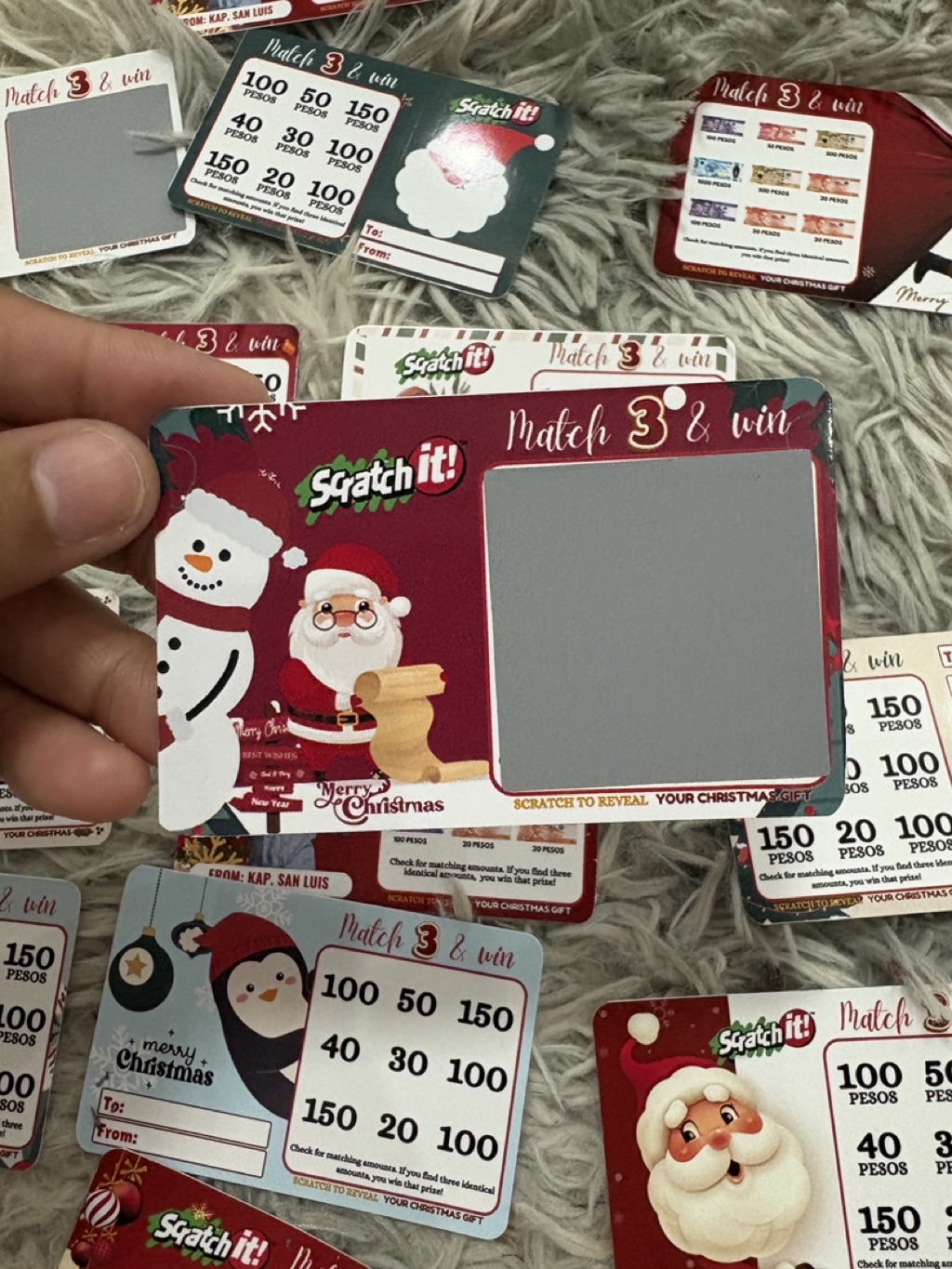 CHRISTMAS SCRATCH CARD (New Version) | Shopee Philippines