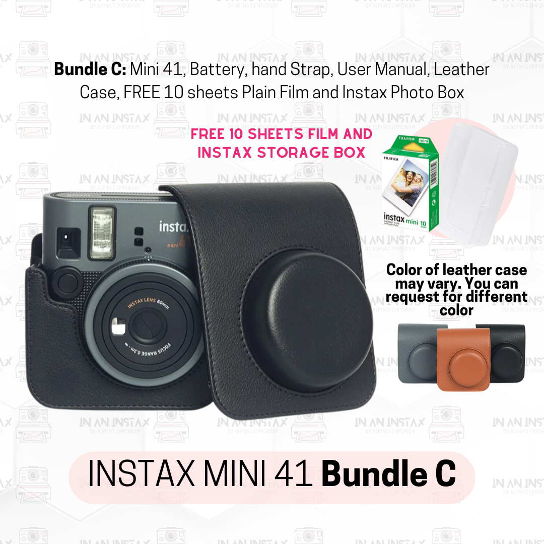 BRANDNEW Instax Mini 41 Packages Bundle Set with Film and Photo storage ...
