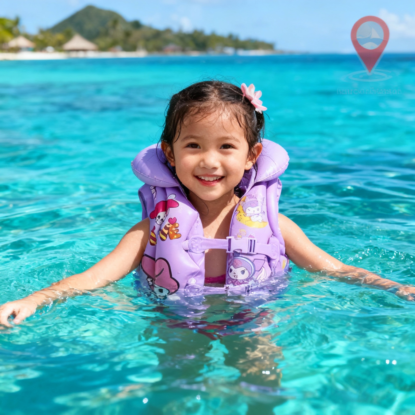 kid's life jacket inflatable vest split baby swimming vest salbabida ...