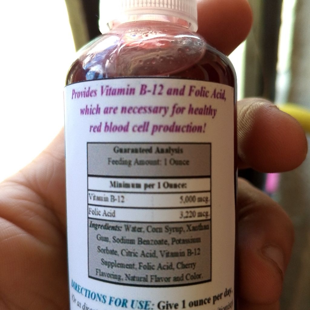 Super B12 5500mcg Super Vitamin B12 For Gamefowl Birds Pigeons | Shopee ...