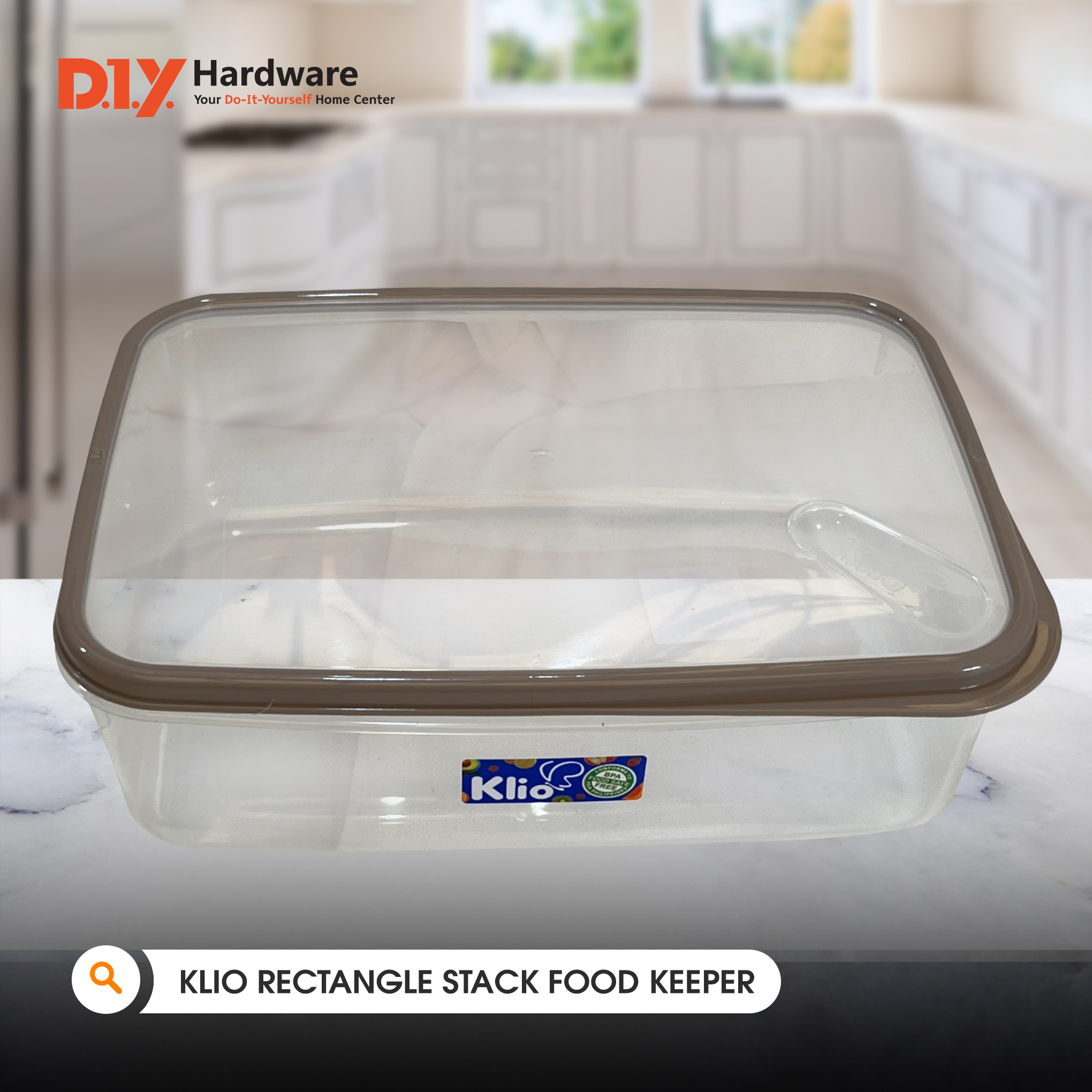 KLIO Rectangle Stack Food Keeper Large 2.2L - KLRT03C | Shopee Philippines