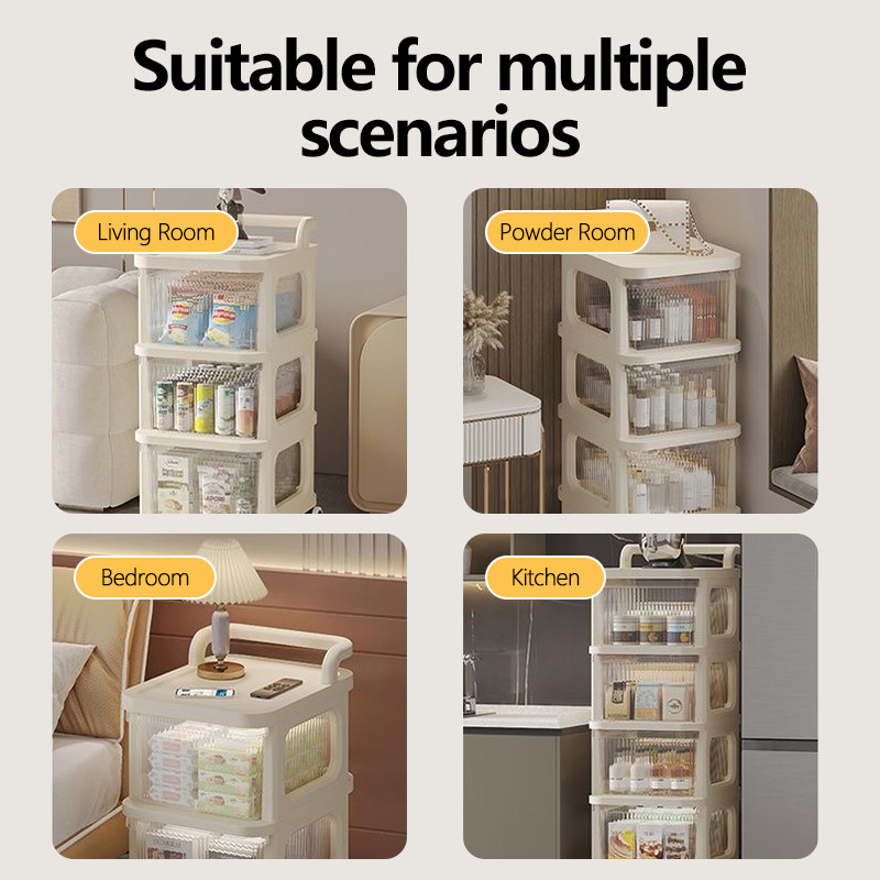 Baby Storage Trolley | Multi-layer Drawer Wheeled | Living Room Bedroom ...