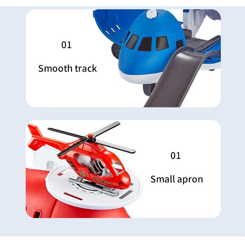 Children's Plane Storage Car Boy Toy Set Transportation Cargo Plane ...