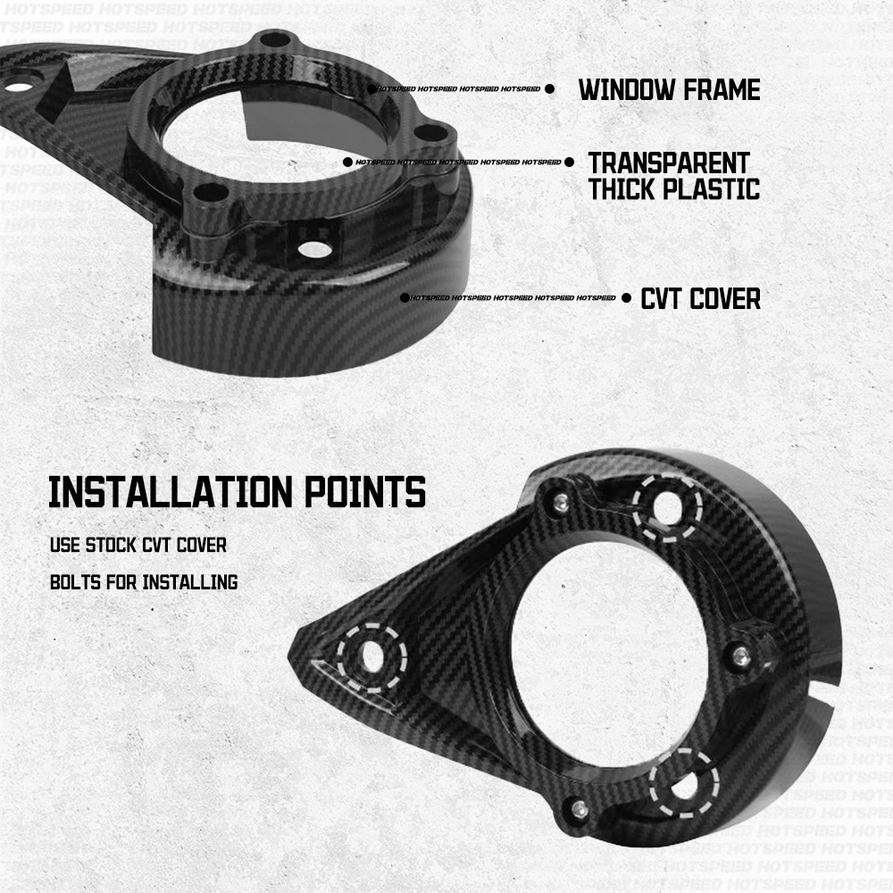 Clear Acrylic CVT Pulley Cover – Compatible with Honda Click V2/V3/V4 ...