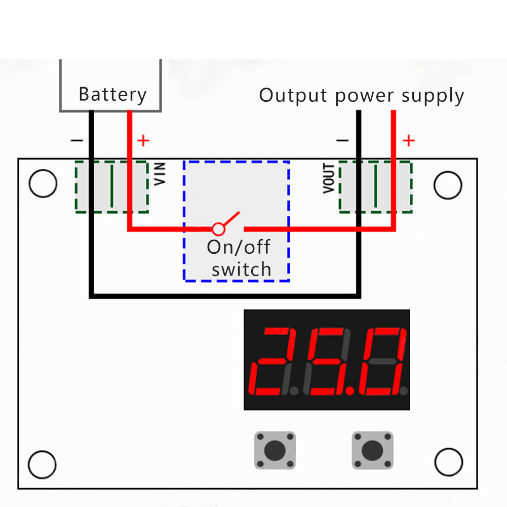 Low Voltage Disconnect Module XH-M609 12-36V Battery Protection with ...