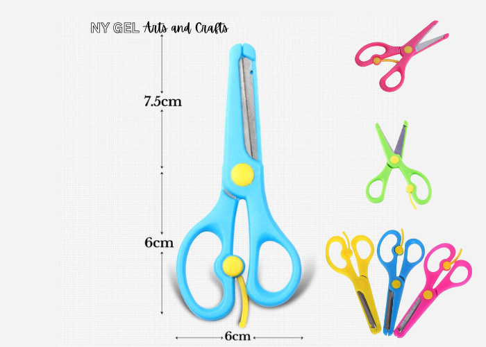 Blunt Tip Safety Scissors for School with Comfort Grip & Steel Blades ...